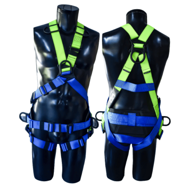 Arnés dieléctrico en X con cuatro argollas y cinturón lumbar - Sumagen